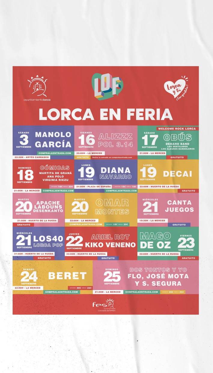 Programación Feria Fiestas de Lorca 2022 - La Guía W - La Guía Definitiva - Encuentra lo que ...