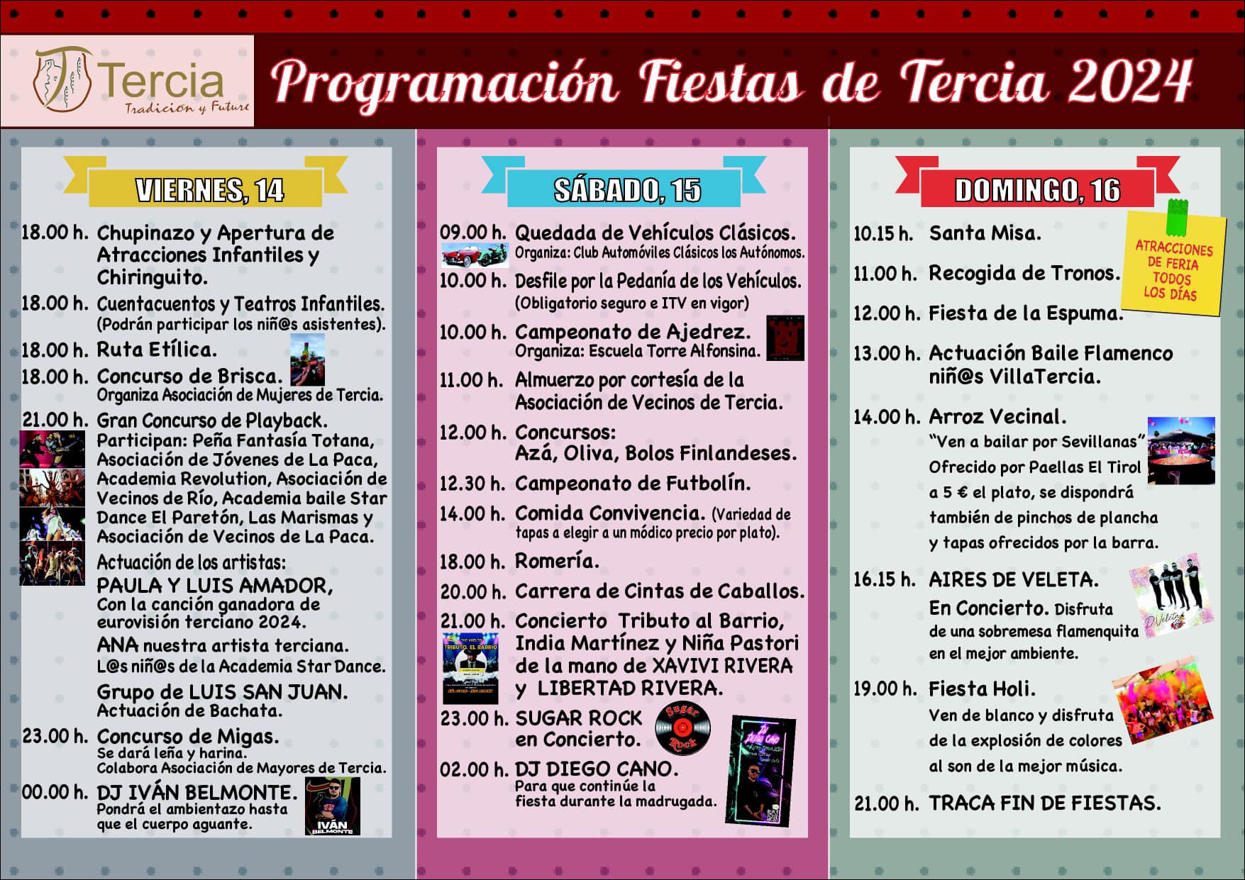 Fiestas Patronales de La Tercia 2024 - La Guía W - La Guía Definitiva ...