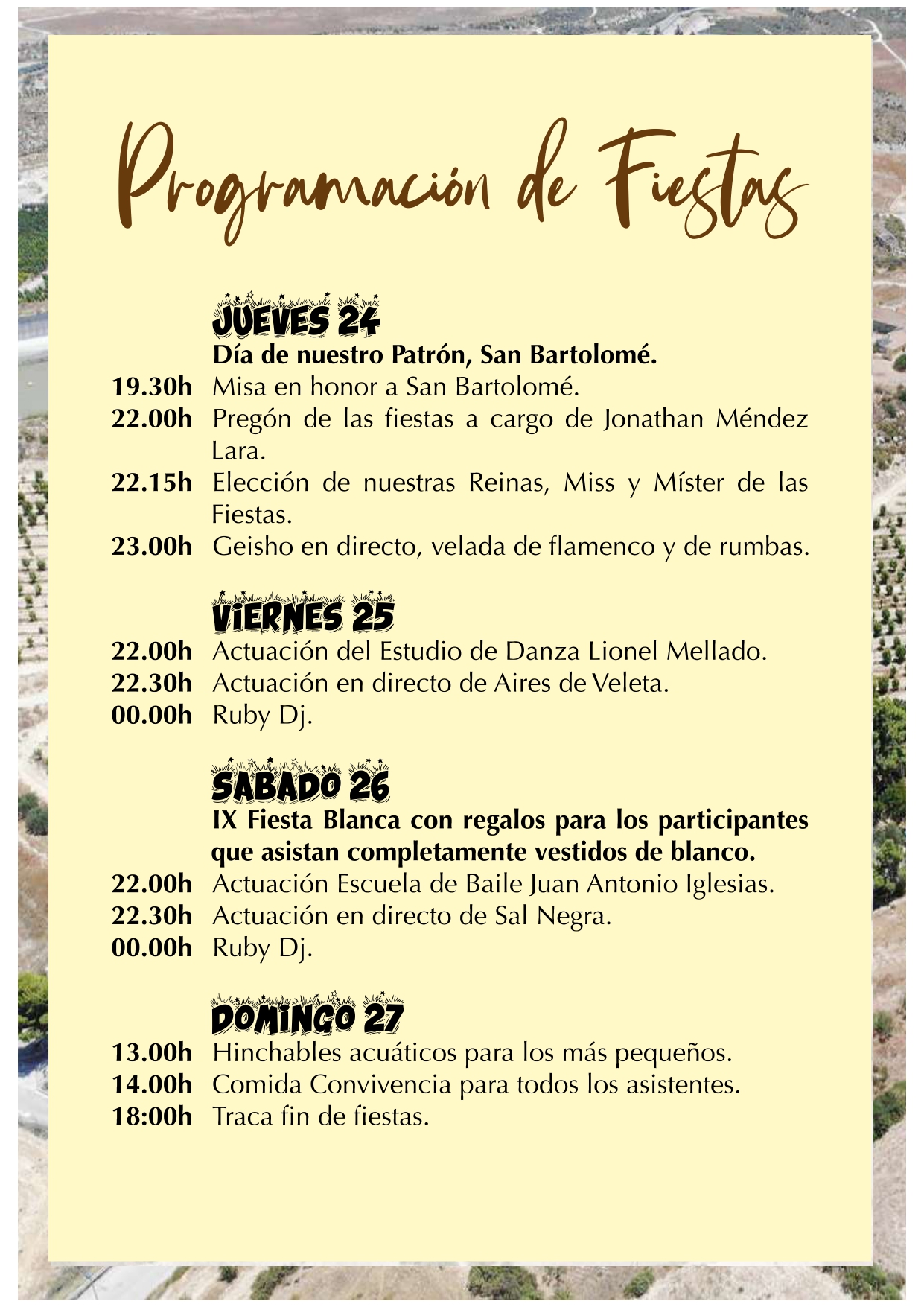 Programas de Fiestas de Gañuelas 2023 - La Guía W - La Guía Definitiva - Encuentra lo que ...